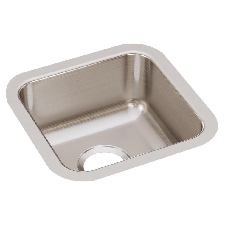 Elkay Lustertone Classic Stainless Steel 15" L x 15" W Undermount Kitchen Sink | Wayfair